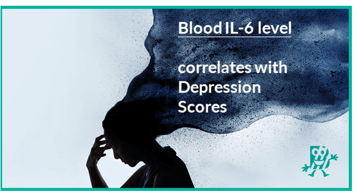 Blood IL-6 level correlates with Depression Scores | Biomedica
